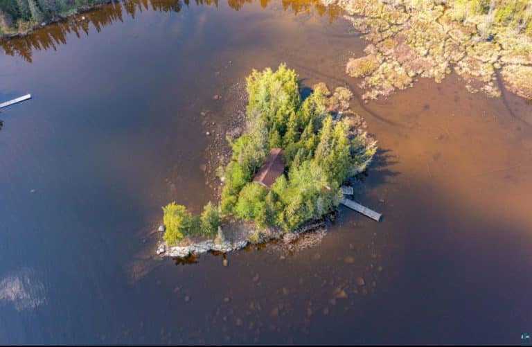 Historic Off-Grid Rustic Cabin on Private Island in Minnesota $239,000 ...