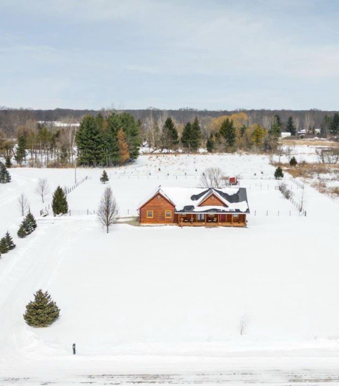 Rustic Michigan Log Cabin on 2.5 Acres $329,000 - Country Life Dreams