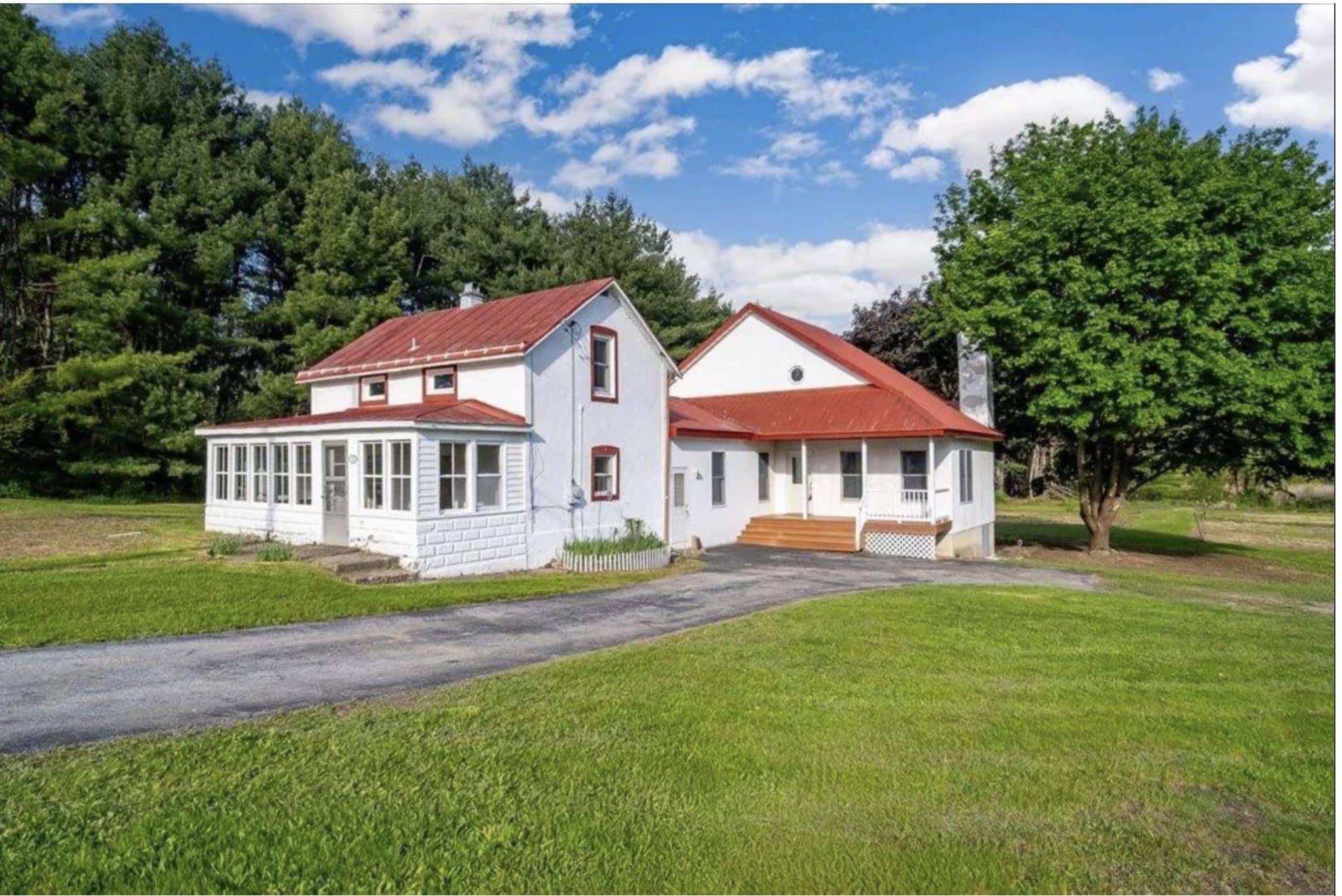 New York Farmhouse For Sale on 24 Acres Reduced to $429,000 | Country ...